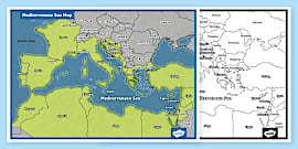 Mediterranean Labelling Worksheet - Geography Resources