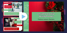 Christmas Writing Prompts (teacher made) - Twinkl