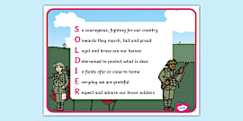 Christmas Acrostic Poem Example (teacher made) - Twinkl