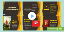 Advertising Lesson Activity | Grade 4 Advertisement Project