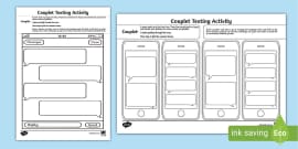 Couplet Poetry Poster (Hecho por educadores) - Twinkl