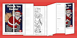 Thank You Letter To Santa - Printable Santa Letter Template