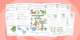 Number Formation Workbook (0-20) (teacher made) - Twinkl