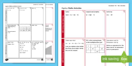 GCSE Maths Non-Calculator Practice Paper| Foundation| Beyond