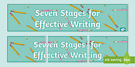 Seven Stages of Effective Writing - Checklist