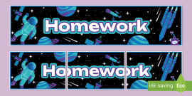 Homework Display Poster (teacher made) - Twinkl