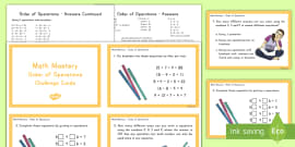 Multiplication and Division Challenge Cards (teacher made)