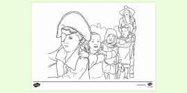 FREE! - Carnival Pirate Colouring Sheet (teacher made)
