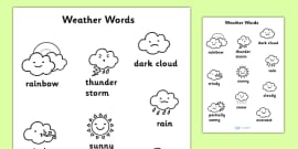 Weather Word Bank