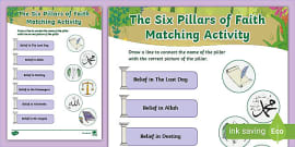 The Five Pillars of Islam Colouring Page