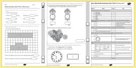 Year 4 Measurement Assessment Pack (teacher made)