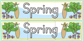 Spring Has Sprung Display Banner - Spring Resources - Twinkl