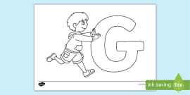 FREE! - Letter 'g' Colouring Page | Colouring Sheets