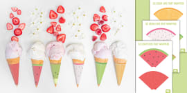 Design an Ice Cream Sundae Cutting Skills Activity
