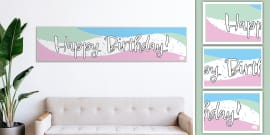 Spotty Birthday Banner | Twinkl Party (teacher made)