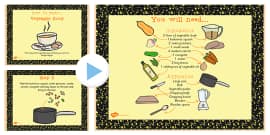 FREE! - Vegetable Soup Recipe Cards (teacher made) - Twinkl