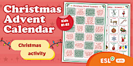 ESL Christmas Advent Calendar