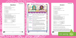 KS2 Diwali Quiz Worksheet / Worksheet