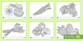 FREE! - Fruit Poster To Colour In | Beautifully Illustrated | Twinkl