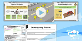 Friction PowerPoint Quiz (teacher made) - Twinkl