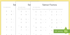 Adding and Subtracting Fractions Matching Activity | KS3 Maths
