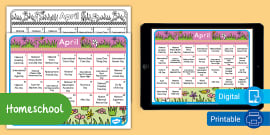 30 Ways to Celebrate in April | Calendar (teacher made)
