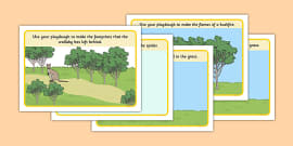 Australian Desert Habitat Playdough Mats