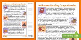 Halloween Reading Comprehension | Differentiated Activities