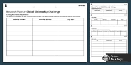 Global Citizenship Worksheet