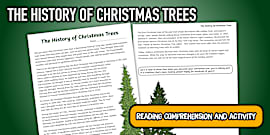 History of the Christmas Tree Fact File and Mindfulness Colouring Activity