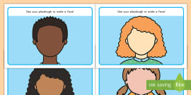 FREE! - Face Modelling Dough Mats (teacher made) - Twinkl