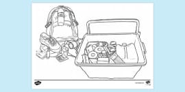 FREE! - Basics of an Earthquake Colouring Sheet | Colouring Sheets