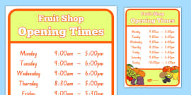 DIY Shop Role Play Open Sign