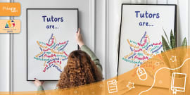 EYLF Shape Word Cloud A4 Display Poster (teacher made)