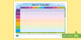 Screen Time Weekly Timetable (teacher made)