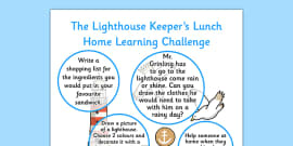 FREE! - Lighthouse Keepers Lunch Word mat - Primary Resources