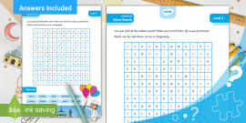 Back to School Word Search - Level 2 - Twinkl - Kids Puzzles