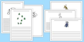 Colouring Sheets to Support Teaching on The Bad Tempered Ladybird - fine