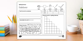 KS1 Like a Rainbow Poem Worksheet / Worksheet (teacher made)