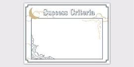 👉 Success Criteria Display Sign (teacher made) - Twinkl