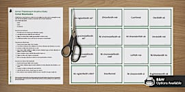 Aimsir Láithreach Briathra Rialta - Cártaí Meaitseála