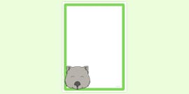 FREE! - Simple Blank Nurse Mask Page Border | Page Borders | Twinkl