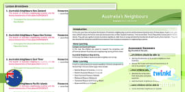 Year 3 HASS Geography Australia's Neighbours Unit Pack