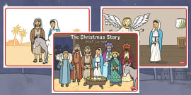 The Christmas Story Sequencing 4 per A4 blank (teacher made)