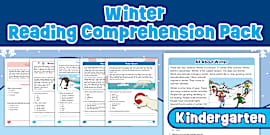 First Grade Winter Reading Comprehension Pack
