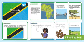KS2 Tanzania Fact File (teacher made) - Twinkl