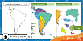 Mapa de América del Sur (Hecho por educadores) - Twinkl