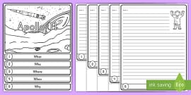 Apollo 11 Significant People Flapbook | Moon Day | Twinkl US