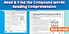 2nd Grade Compound Words With Square Activity | Twinkl USA