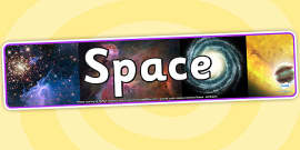 FREE! - Space Word Cards (teacher made)